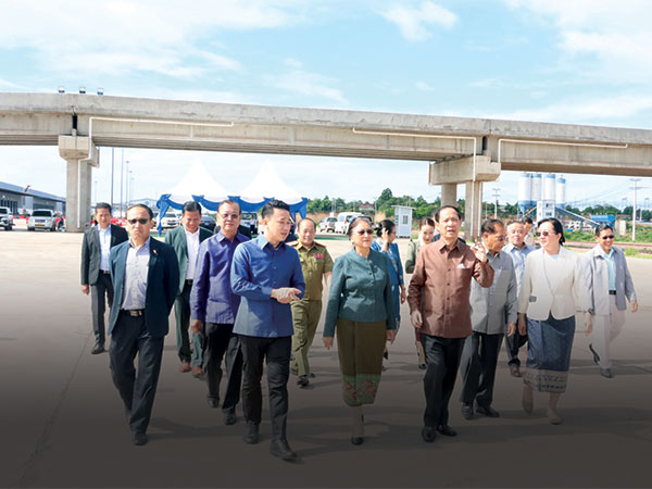 Lao Vice President visits Thanaleng Dry Port, pushes for cost-effective ...