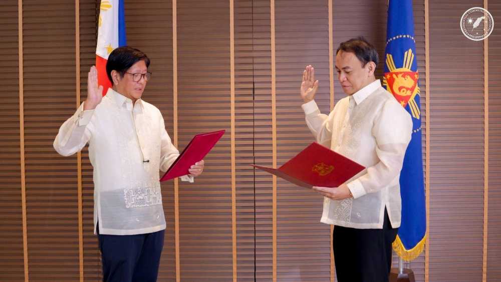 Philippine President Marcos administers oath to new Department of ...